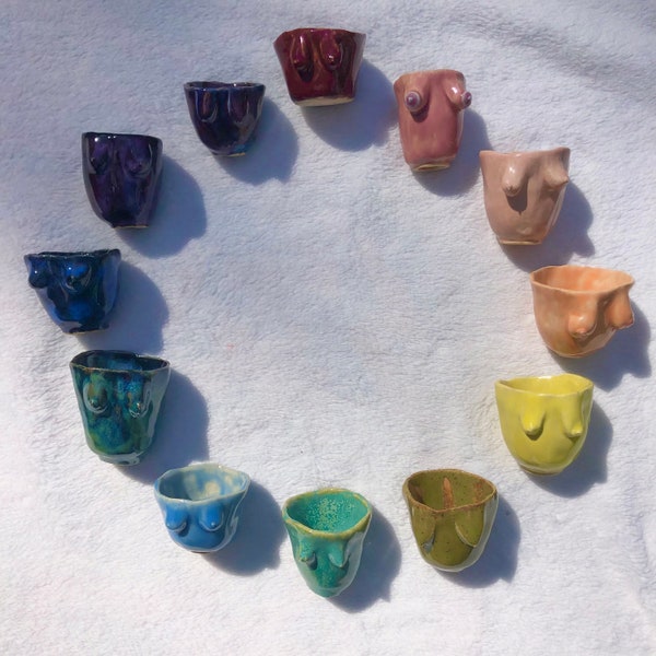 Itty Bitty Titty Shot Glasses Etsy