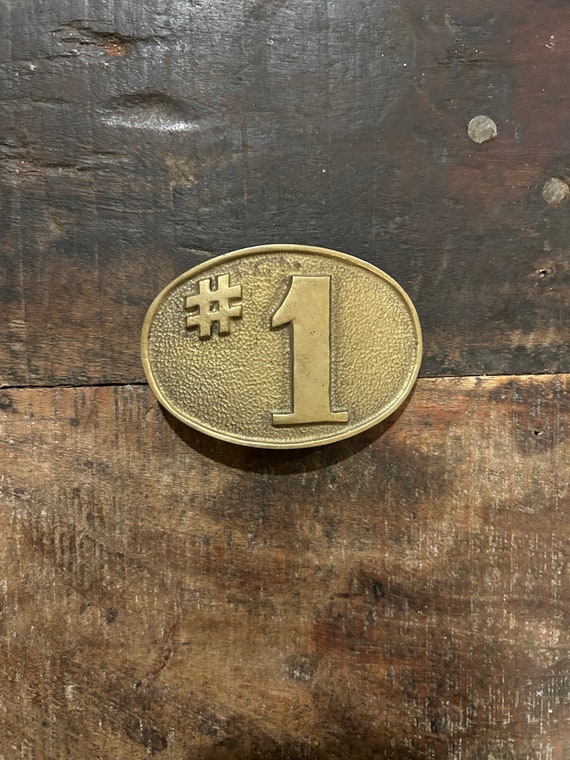 number 1 solid brass - Gem