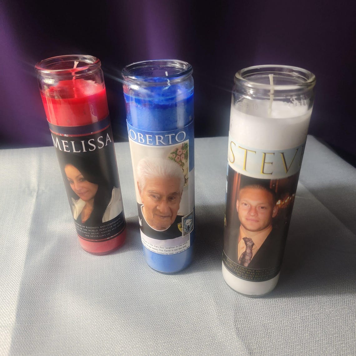 Custom Memorial Candle | Funeral Tribute | Personalized Eulogy Candle ...
