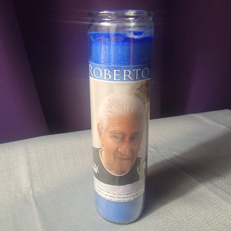 Custom Memorial Candle | Funeral Tribute | Personalized Eulogy Candle ...