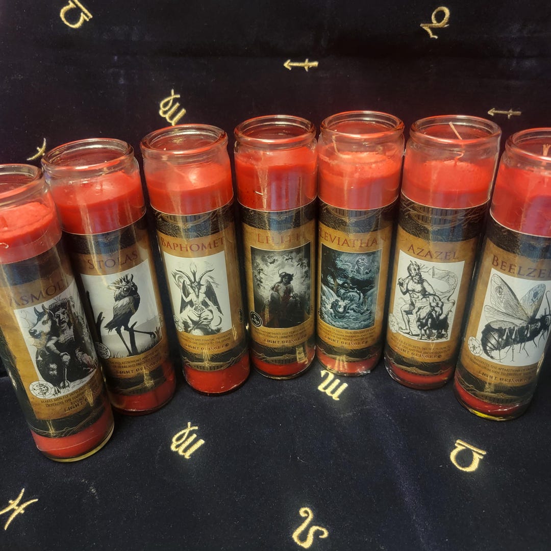 Fallen Angel Ritual Candles - Lightbringer - Etsy