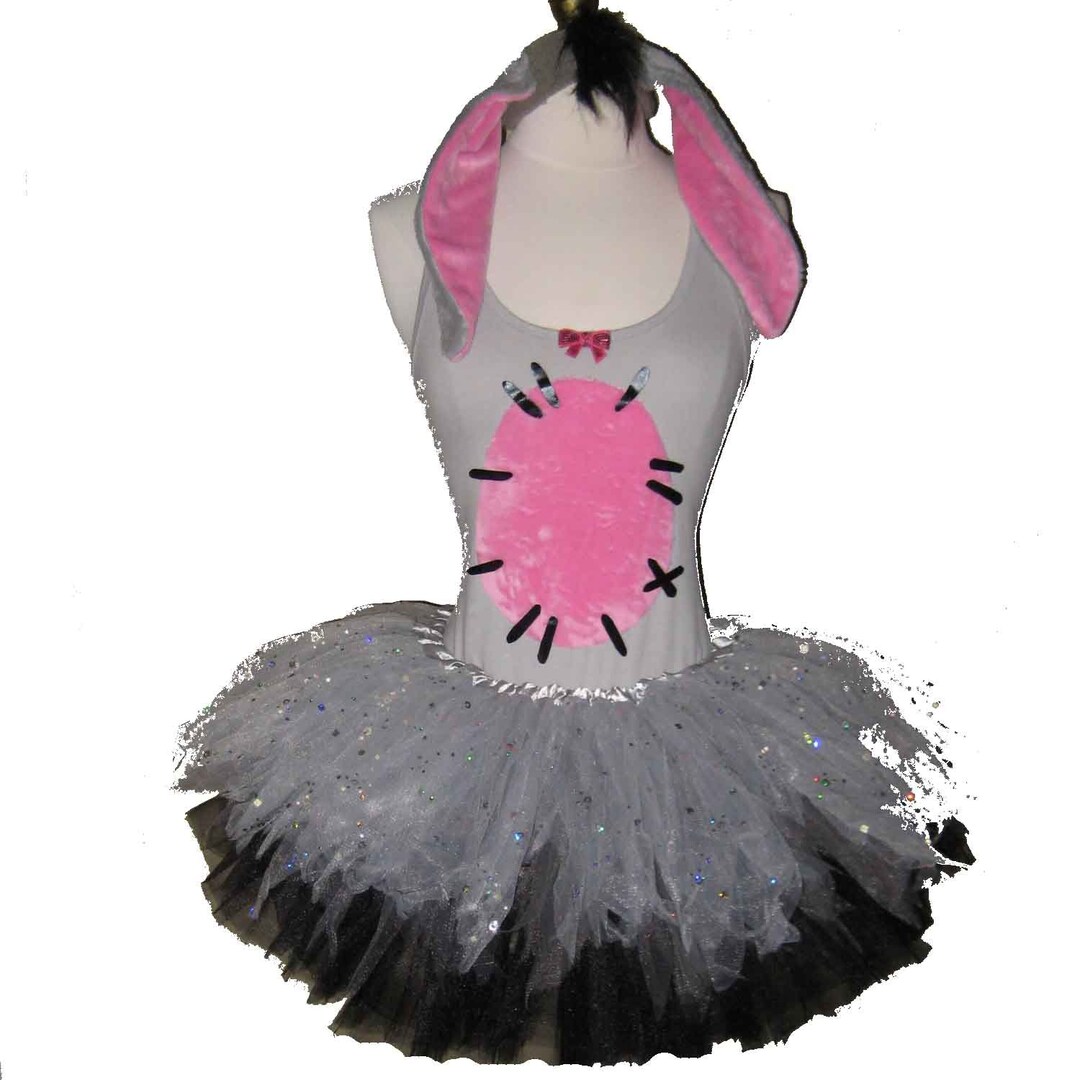 Sad Donkey Tutu . up to Adult Plus Size . Running Tutu . Donkey Ears ...