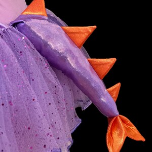 Purple Dragon Costume . up to Adult Plus Size . Running Skirt . Bow ...