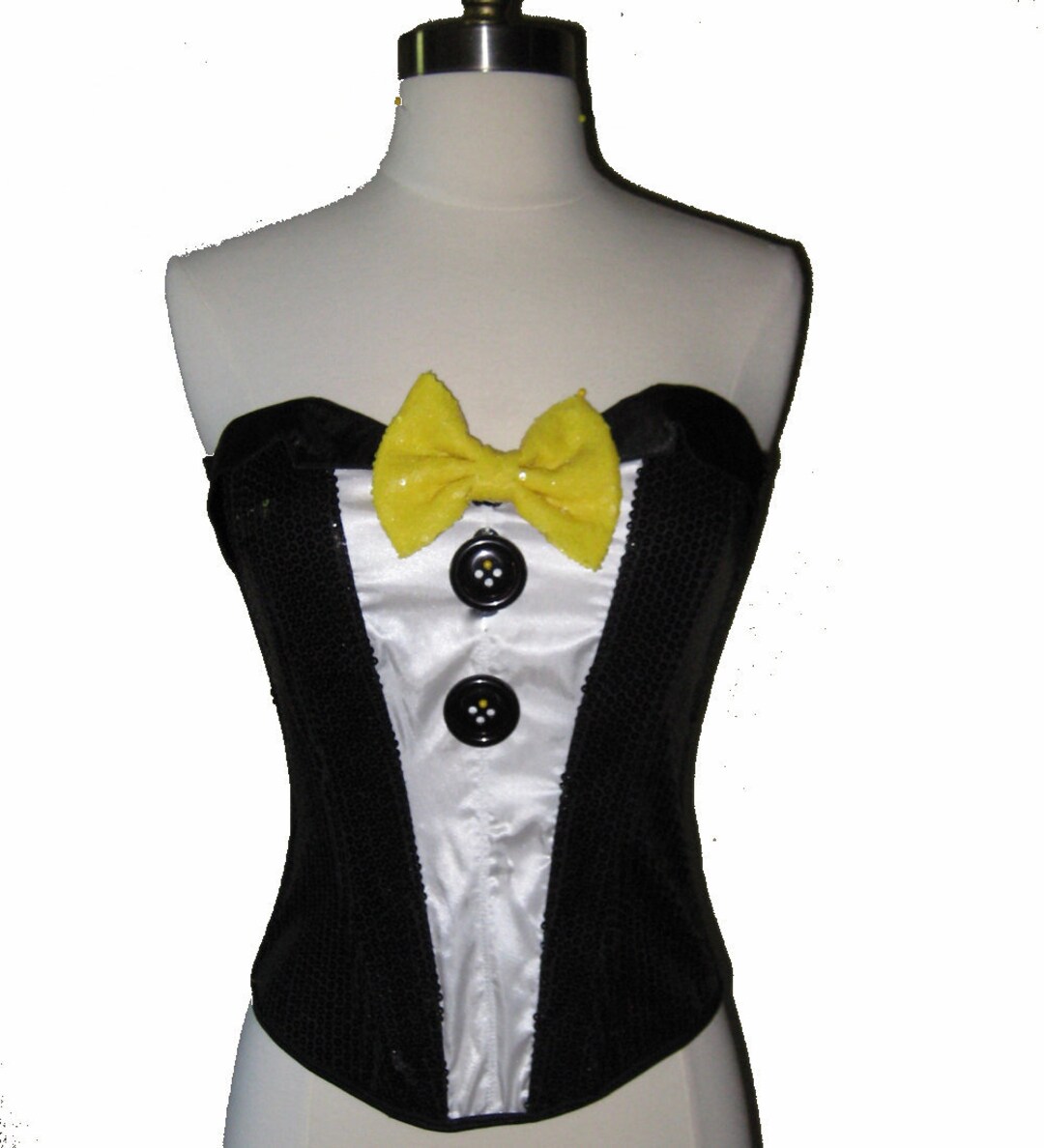 Tuxedo Corset . Adult Size . Tuxedo Top Corset by the Tutu Factory USA ...