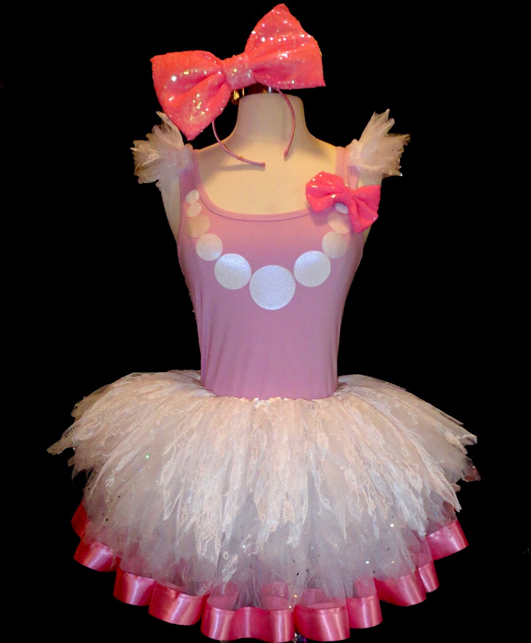 LADY DUCK Tutu . up to Adult Plus Sizes . White Tutu . Running Costume ...
