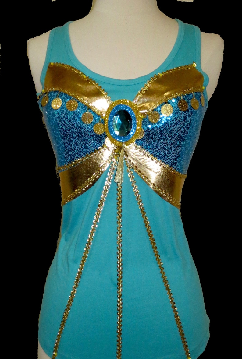 Desert Princess Top . up to Adults Plus Size . Genie Costume . Running ...