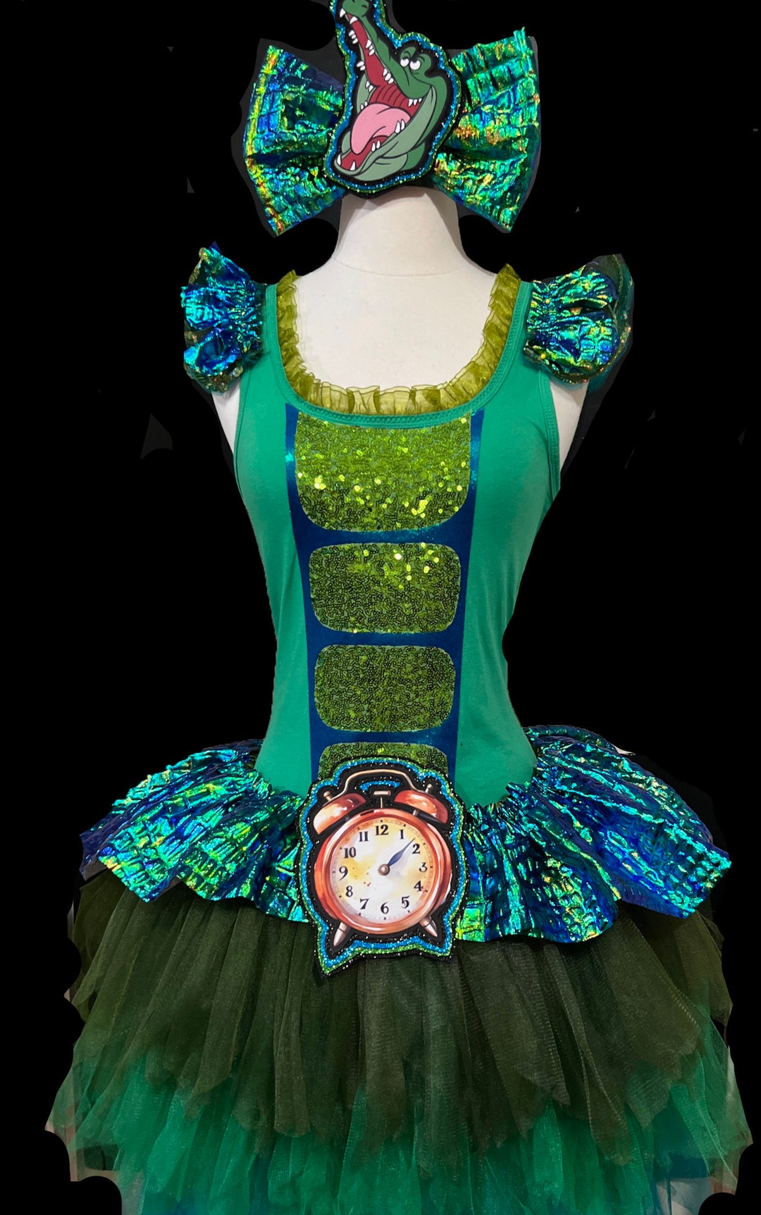 Clock Croc Costume . Tutu . Tail . Pin . Running Costume . Short Length ...