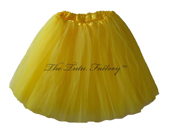 Yellow Tutu Girls To Adult Plus Size Tutu Adult Tutu Etsy