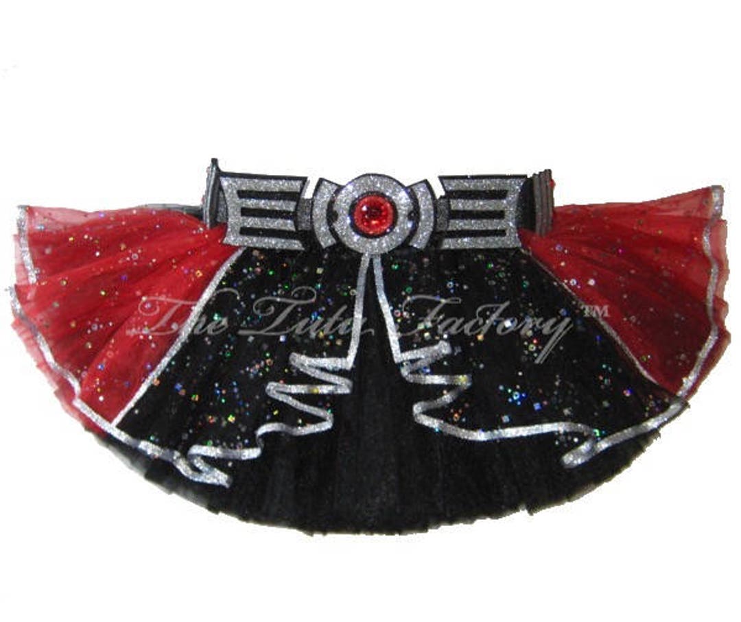 SUPER Power HERO Tutu . up to Adult Plus Size . Black Red Sparkly ...