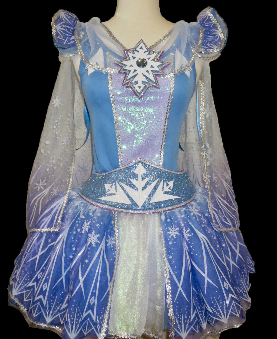 Ice Queen Costume . up to Adult Plus Size . Running Skirt . - Etsy