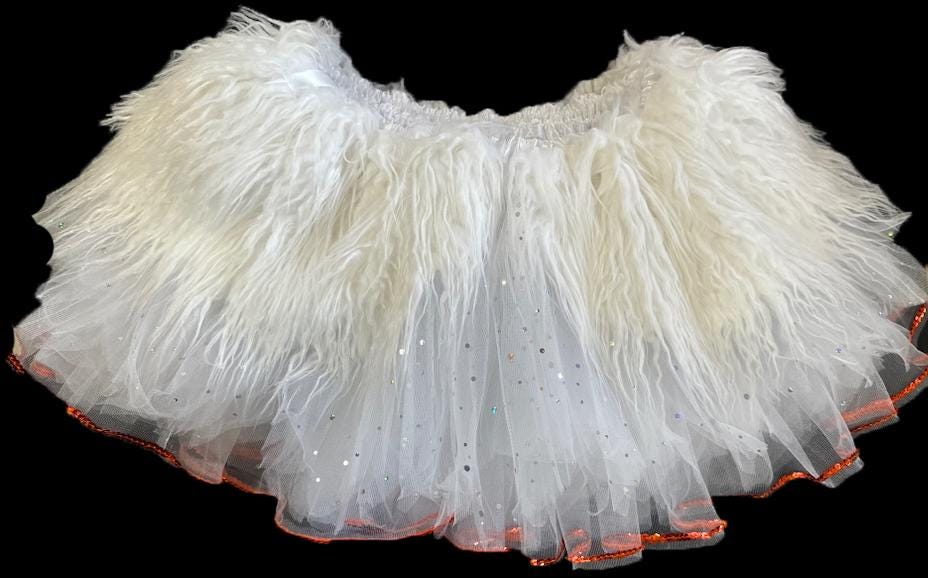 Chicken Puppet Tutu . up to Adult Plus Sizes . White Tutu . Running ...