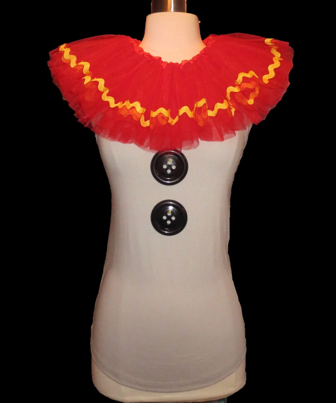 Flying Elephant Top . Grey Tank Top . Circus Collar . up to Adult Plus ...