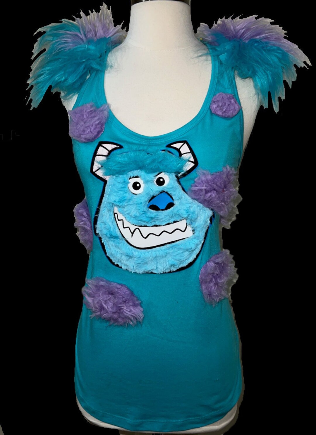 Blue Monster Top . up to Adults Plus Size . Furry Monster Costume ...