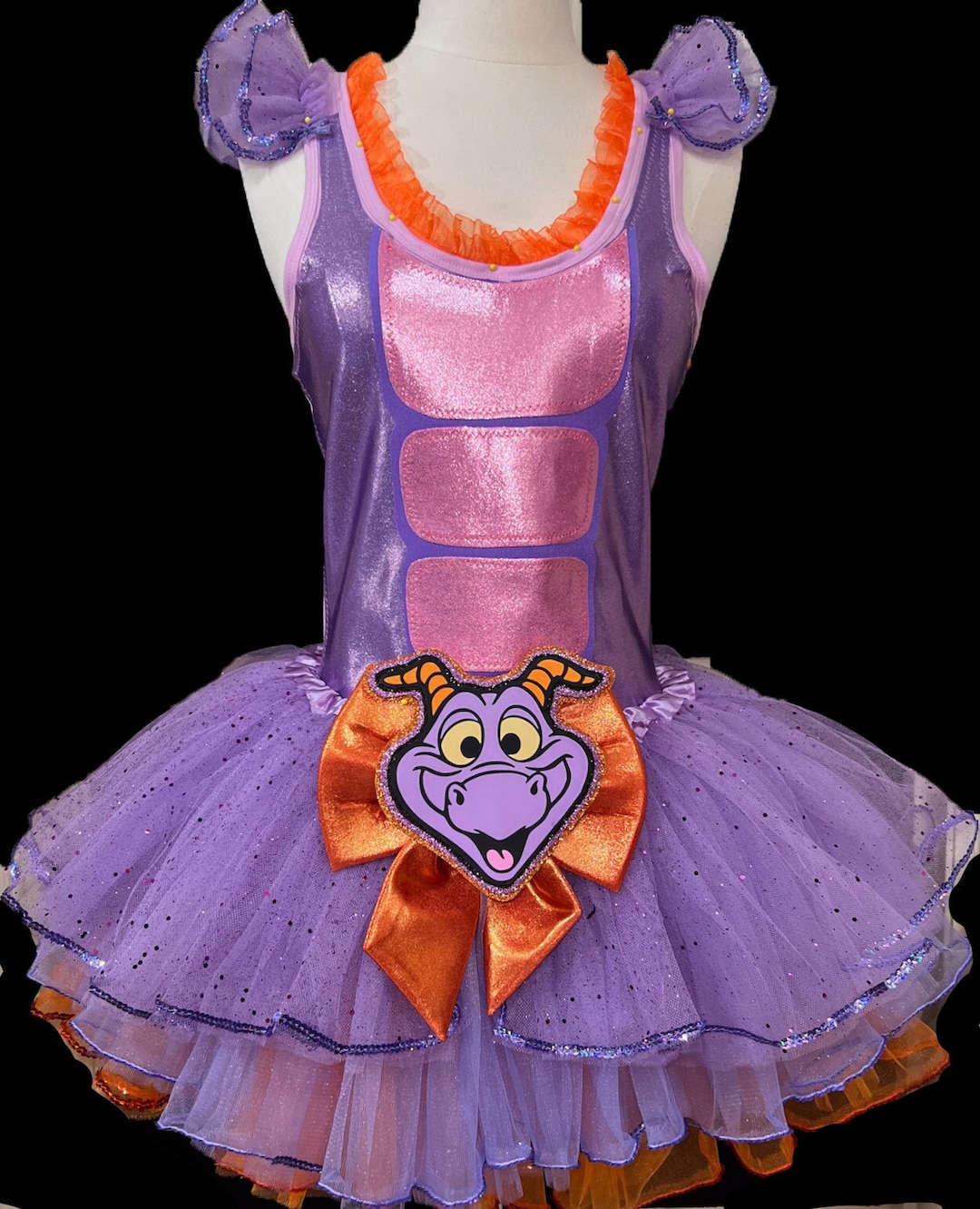 Purple Dragon Costume . up to Adult Plus Size . Running Skirt . Bow ...