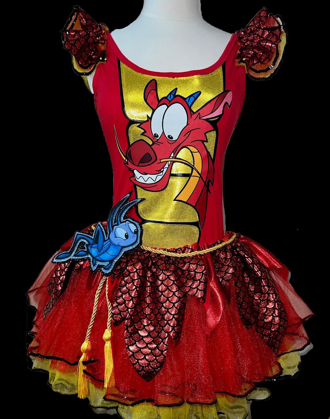 Red Dragon Costume . up to Adult Plus Size . Running Skirt . Belt ...