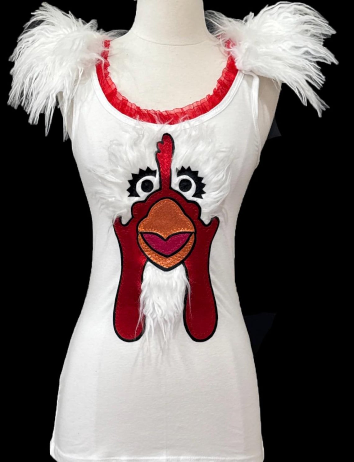 Chicken Puppet Tutu . up to Adult Plus Sizes . White Tutu . Running ...