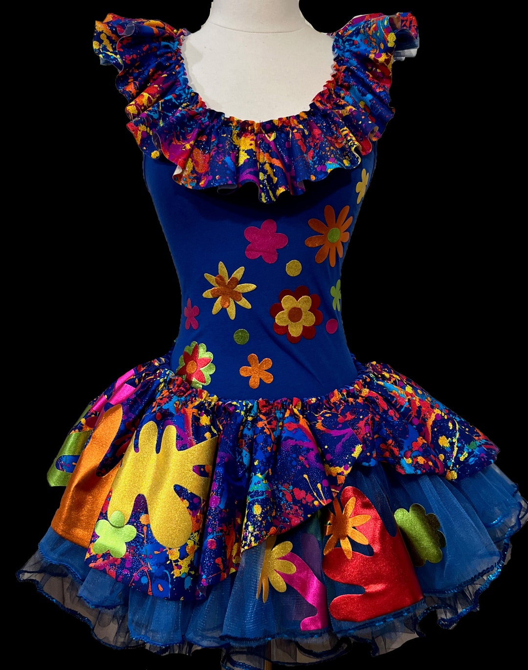 Paint Splatter . Isabela . Running Costume . Tutu . up to Adult Plus ...