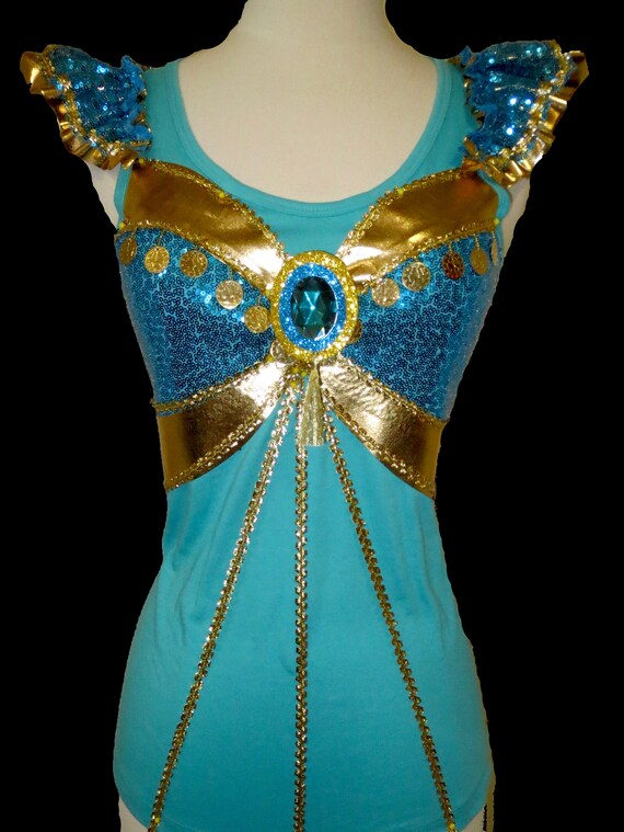 Desert Princess Top . up to Adults Plus Size . Genie Costume . - Etsy