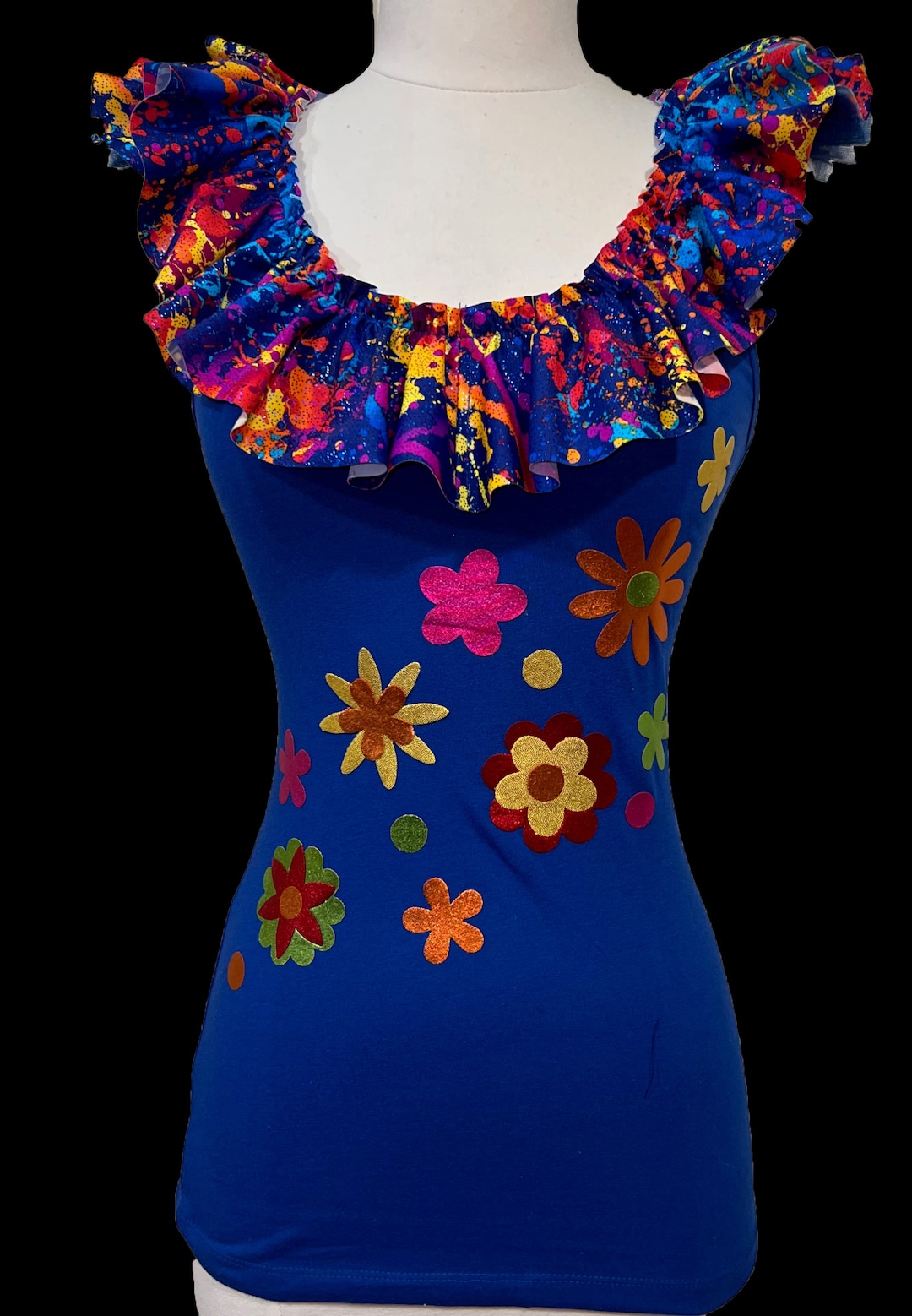 Paint Splatter Isabela . Running Top . Costume . up to Adult Sizes ...