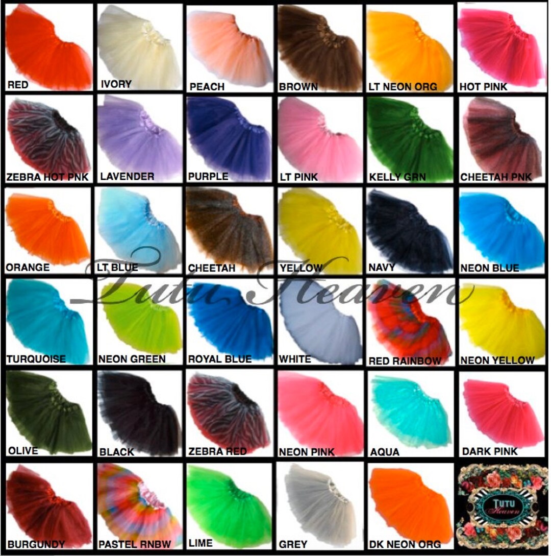 Rainbow Tutus . up to Adults Plus Sizes . Ballet Tutu Skirt . Short ...