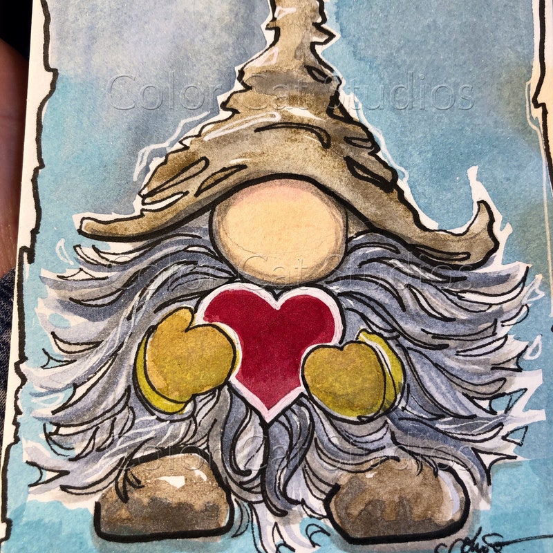 Gnome Painting - Etsy