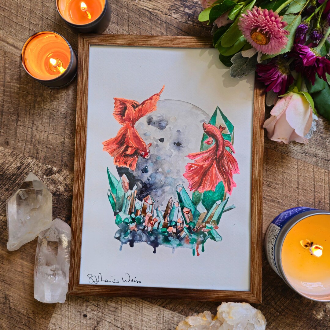 Betta Fish Painting | Original Painting | Watercolor | Animal | Art ...