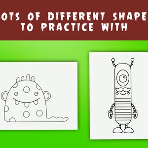 Monster Coloring Pages Halloween Activity Instant Download - Etsy