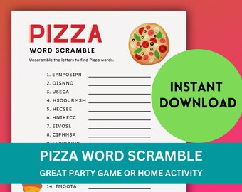 Ice Cream Word Scramble - Instant Download Activity Homeschool Party ...