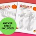 Autumn Fall Word Scramble Instant Download Activity Homeschool Party ...