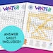 Winter Holidays Word Search - Instant Download - Printable Activity - Etsy