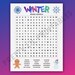 Winter Holidays Word Search - Instant Download - Printable Activity - Etsy