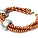 Metal Copper and Grey Shellacked Clay Beaded Multi-strand - Etsy Canada