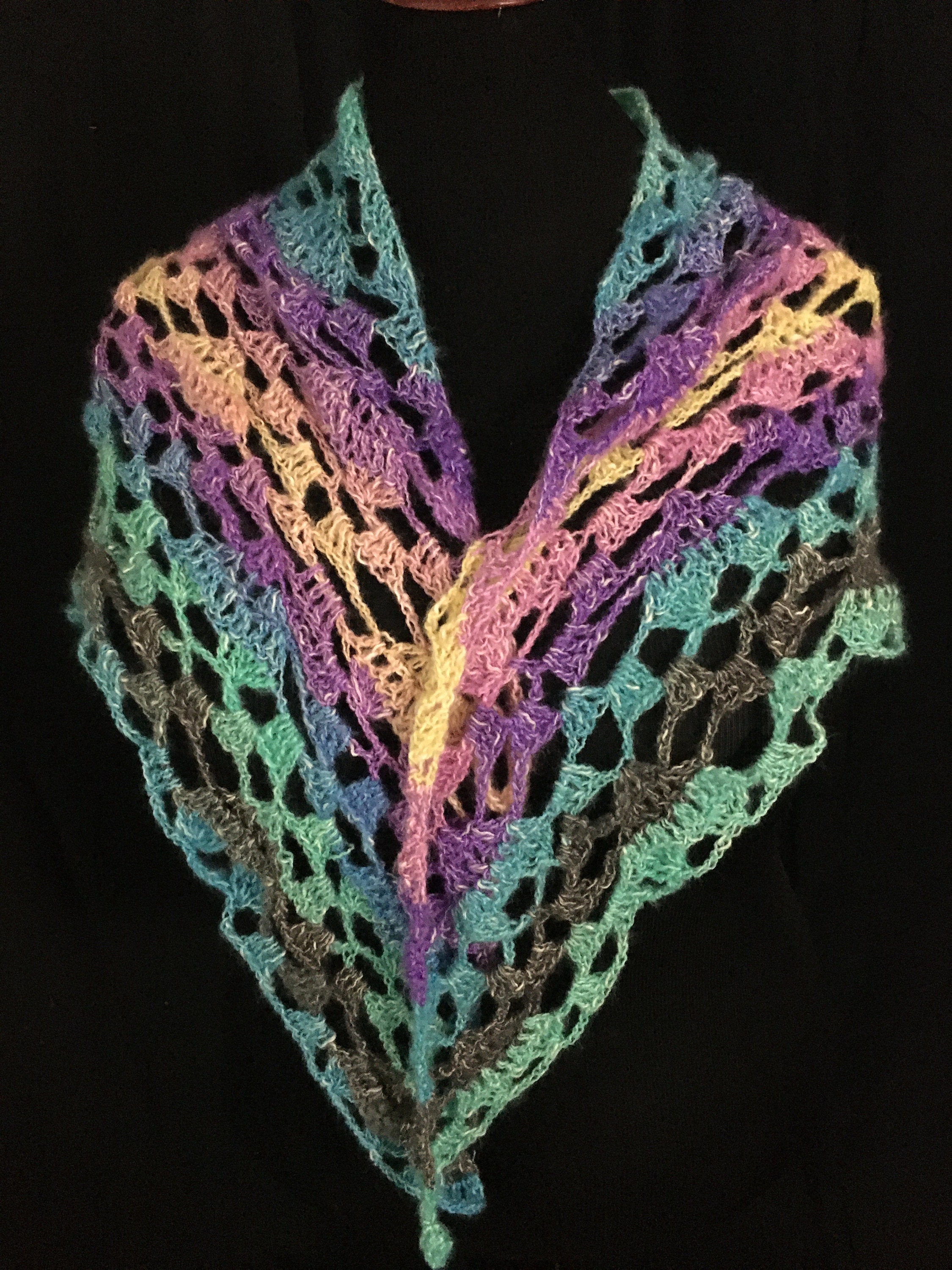 Hearts Crochet Shawl - Etsy