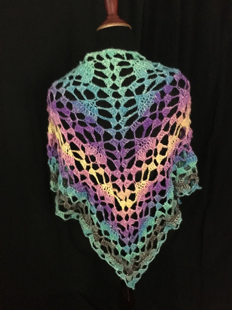 Hearts Crochet Shawl - Etsy