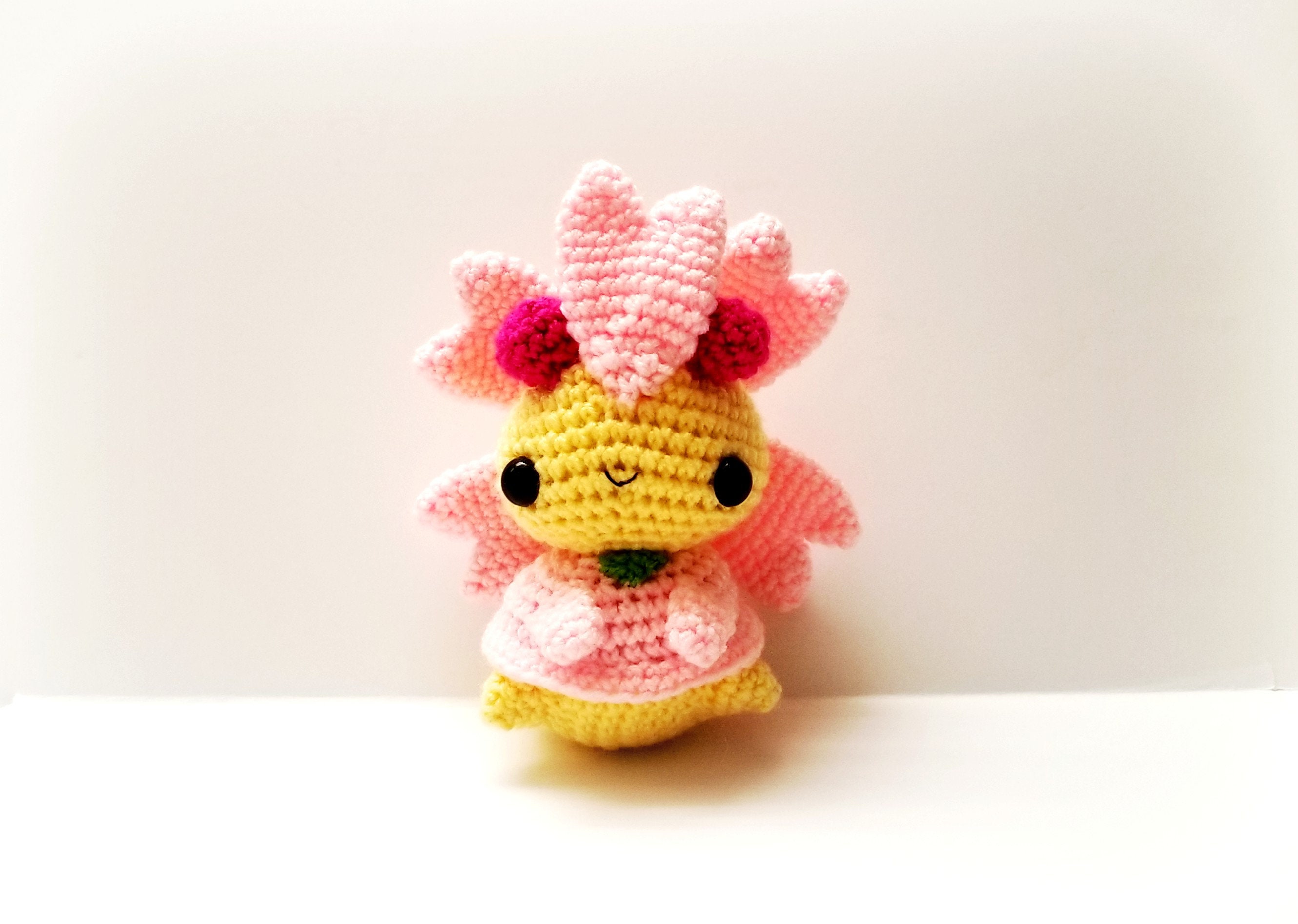 Stuffed Animals & Plushies Crochet Ralts Inspired Chibi Pokemon Toys ...