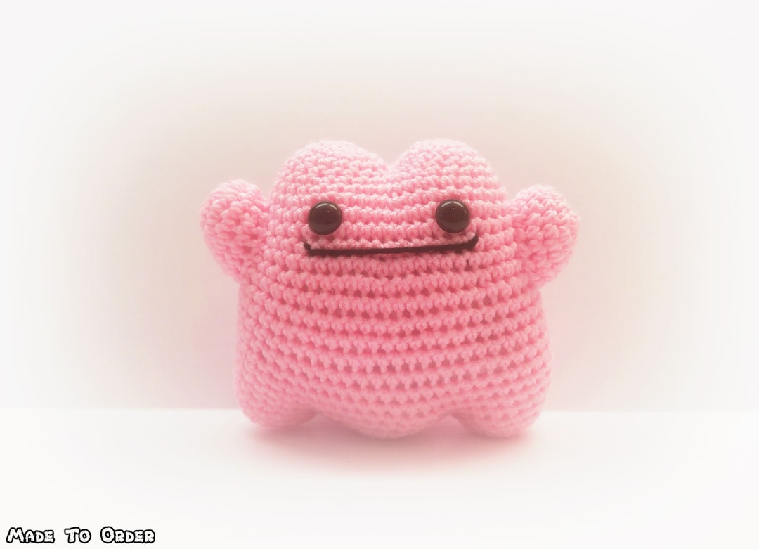 Crochet Ditto Inspired Chibi Pokemon - Etsy