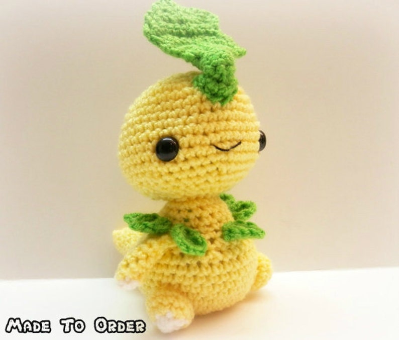 Crochet Bayleef Inspired Chibi Pokemon - Etsy