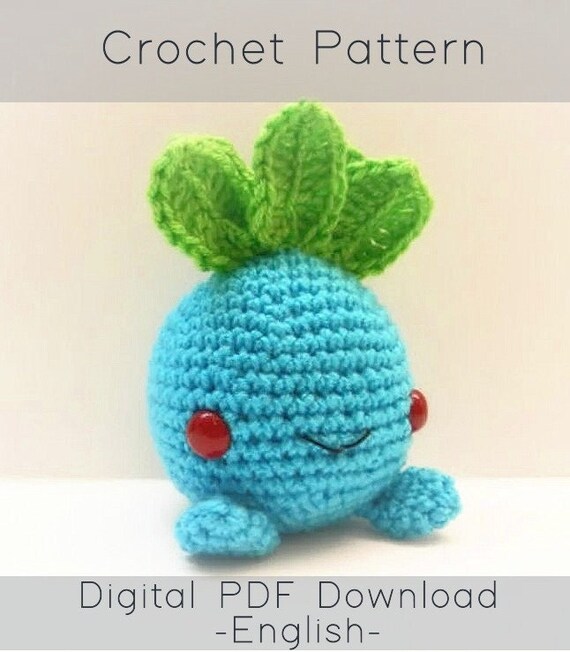 Oddish Crochet Pattern PDF Instant Digital Download - Etsy Australia