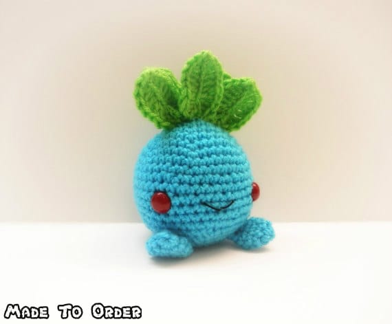 Crochet Oddish Inspired Chibi Pokemon - Etsy