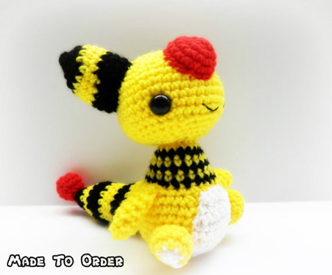 Crochet Ampharos Inspired Chibi Pokemon - Etsy