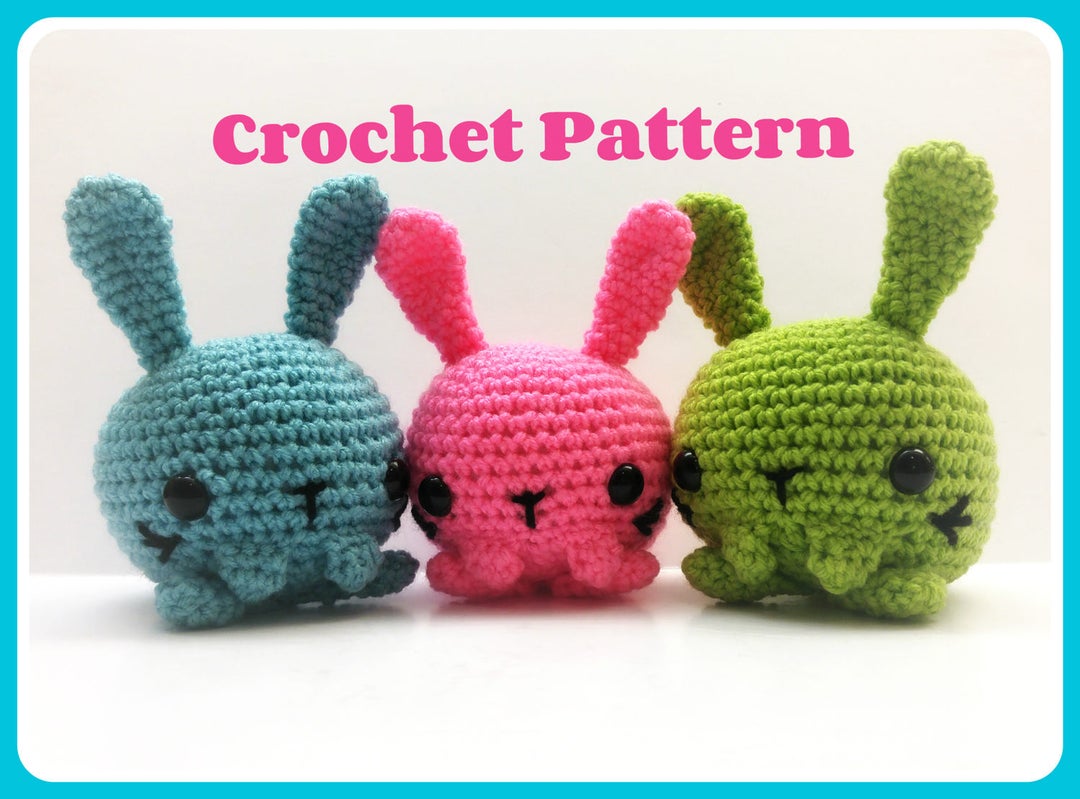 Crochet Chibi Bunny PATTERN ONLY - Etsy