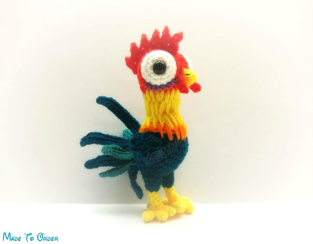 Crochet HeiHei / Gallo Plush Inspirado en Moana de Disney - Etsy España