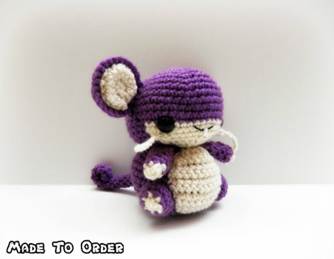 Crochet Rattata Inspired Chibi Pokemon - Etsy
