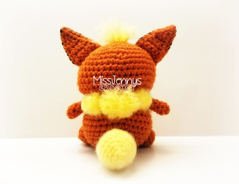 Crochet Flareon Inspired Chibi Pokemon - Etsy