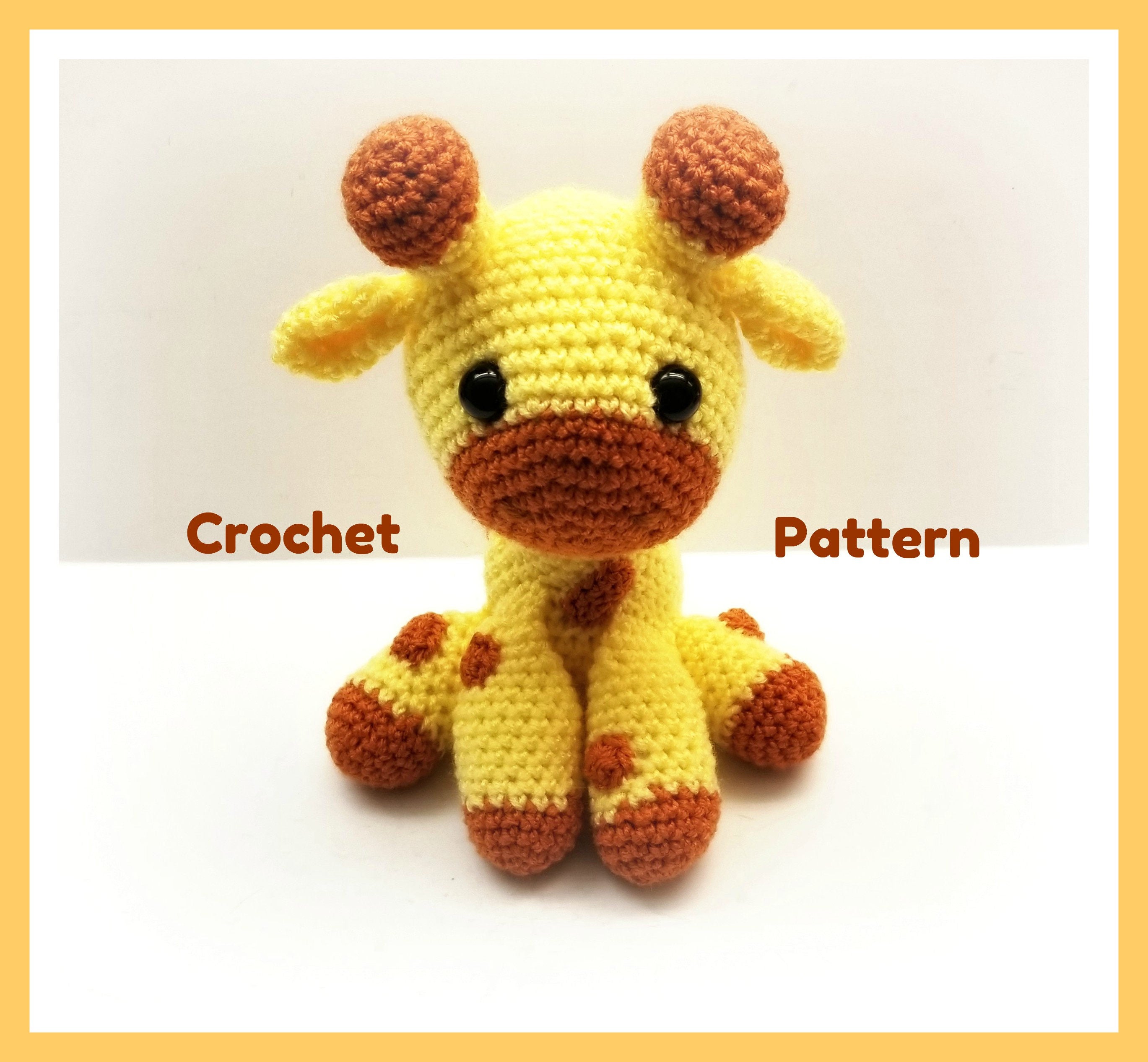 Crochet Pattern for Baby Giraffe PATTERN ONLY | Etsy