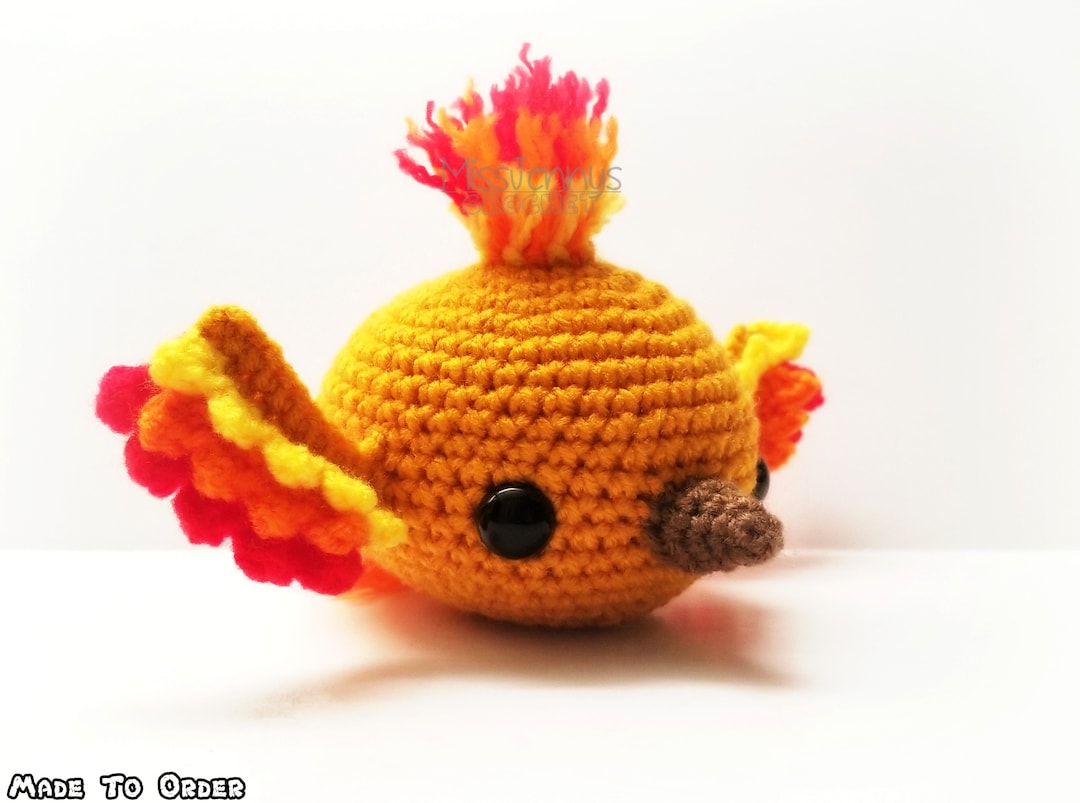 Crochet Moltres Inspired Chibi Pokemon #team Valor - Etsy