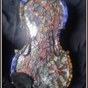 Violin in Glass Mosaic - Lifesize - Etsy