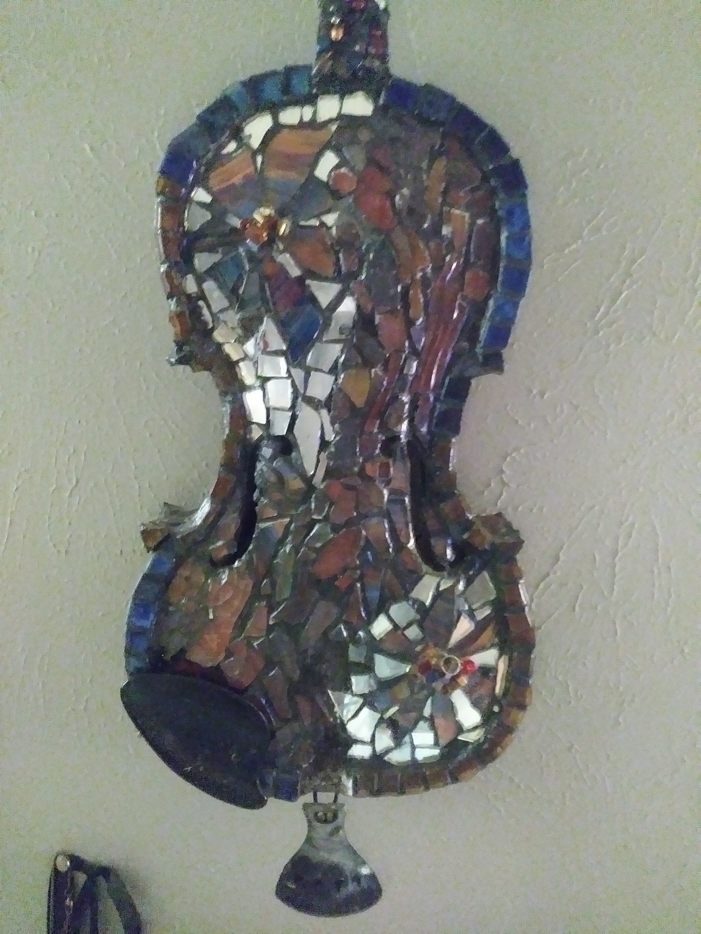 Violin in Glass Mosaic - Lifesize - Etsy