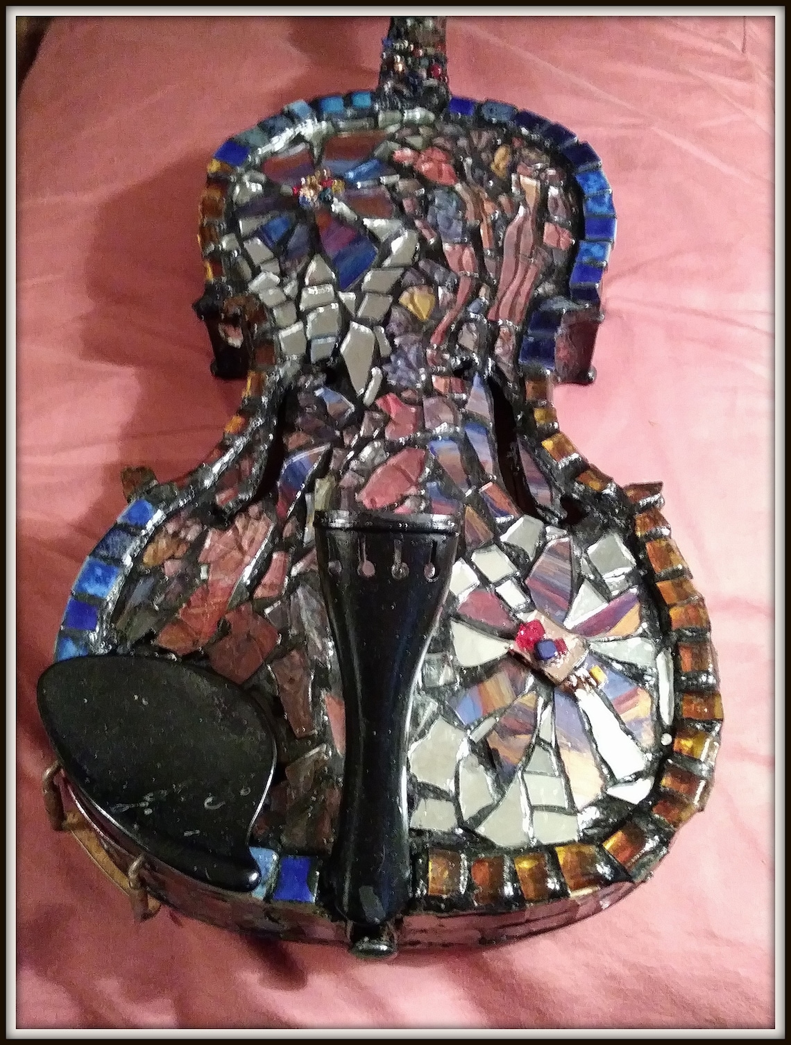 Violin in Glass Mosaic - Lifesize - Etsy