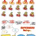 Superhero Clip Art , Action Words,comic Sound Effects,super Hero ...
